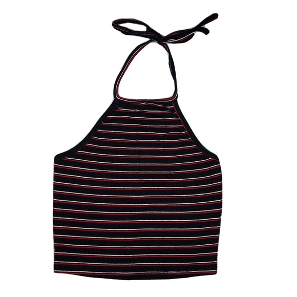 Tops | Striped Halter Top | Poshmark